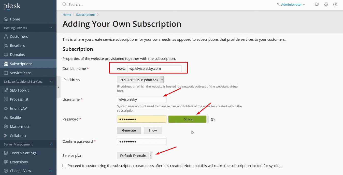 How to Create a Subscription in Plesk (Plesk Tips and Tricks)