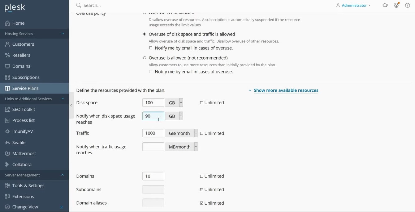 How To Create A Hosting Plan Using Plesk Plesk Tips And Tricks