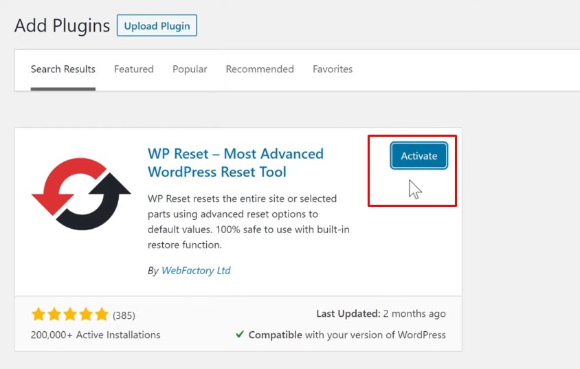 How to Reset your WordPress Site - The Official DevClouds Blogs