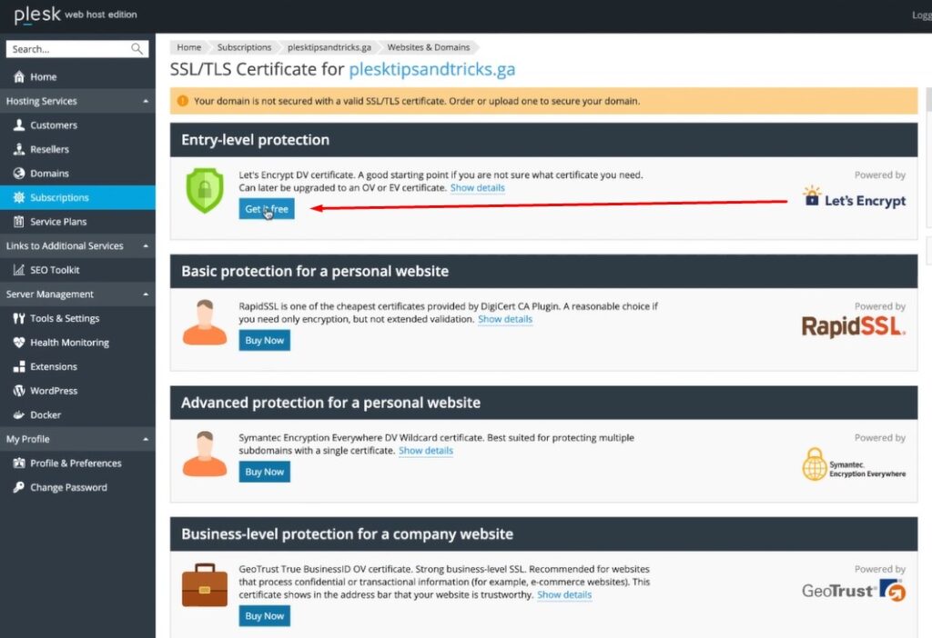 SSL It! (Plesk Tips and Tricks) - The Official DevClouds Blogs