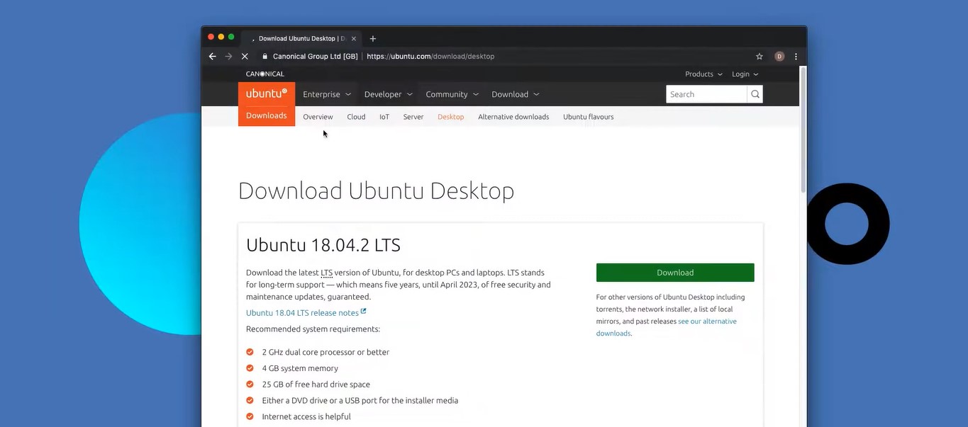 Download and Install Ubuntu Desktop
